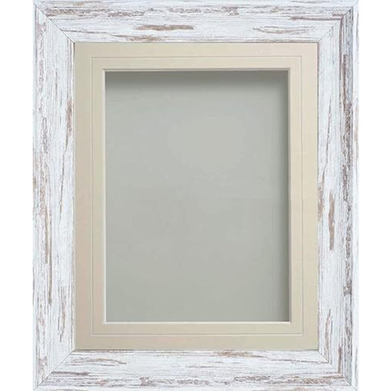 Frame Company Lynton Driftwood Photo Frame with Ivory V-Groove Mount ...