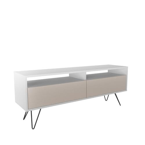 DECOROTIKA - Flay 140 cm TV Stand TV Unit TV Cabient with Two Cabinets ...