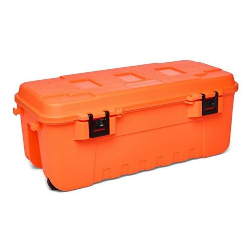 PLANO Sportsman's Trunk - Large 102ltr,Blaze Orange, Military-Grade ...