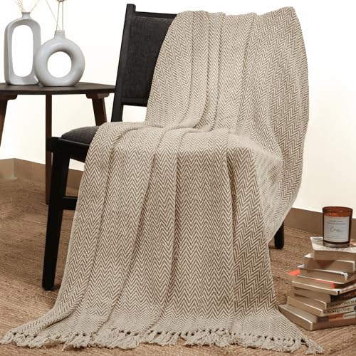 RAJRANG Reversible Throw Blanket for Single Settee Sofa - 127 x 152 cm ...