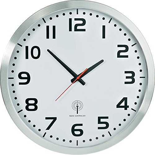 Eurotime 56863 Radio Wall Clock 50 cm, Aluminium by Amazon | ufurnish.com