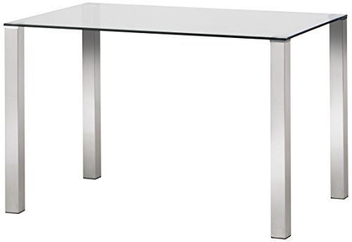 Julian Bowen Enzo Glass Top Dining Table - Glass/ Chrome Tables by ...