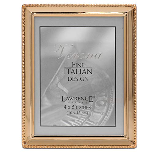 Lawrence Frames Picture Frame, Metal, Gold, 4x5 by Amazon | ufurnish.com