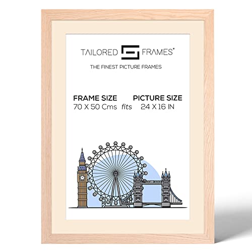 "Tailored Frames 99 Solid Natural Oak Picture - Single Picture Frames ...