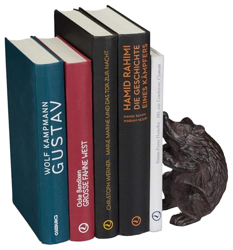 Relaxdays Hedgehog Bookend, Cast Iron, Brown, 13 x 8.5 x 7.5cm by ...
