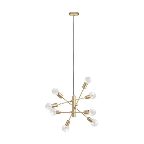 EGLO Pendant lighting Gradoli, 8 bulb ceiling light fitting made of ...