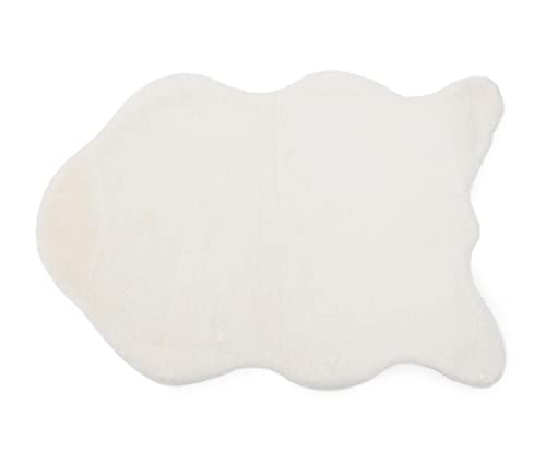 Gözze - Soft, Elegant Faux Leather Rug, 80 x 120 cm - White by Amazon ...