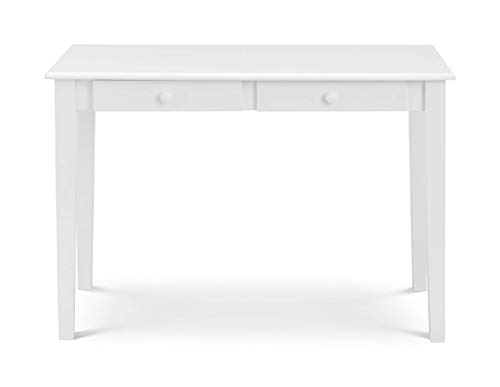 Julian Bowen Carrington Desk, White, Height: 74, Width: 110, Depth ...