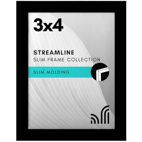 Americanflat 3x4 Picture Frame with Polished Crystal-Clear Glass ...