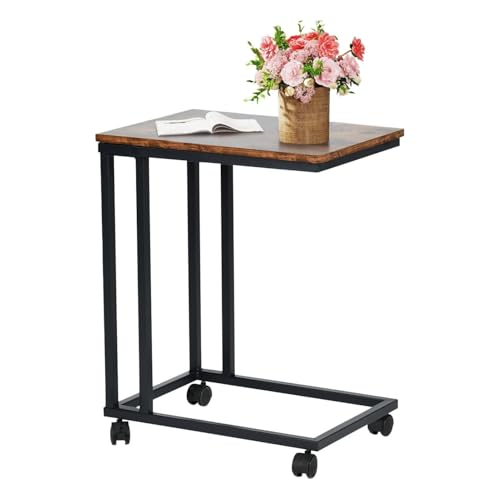 HOMYLIN Set of 1 Kitchen Storage Cart, C Shaped Serving Trolley, Metal ...