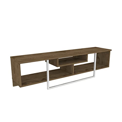 DECOROTIKA Asal 150 cm Wide TV Unit with Open Storage Shelves for ...