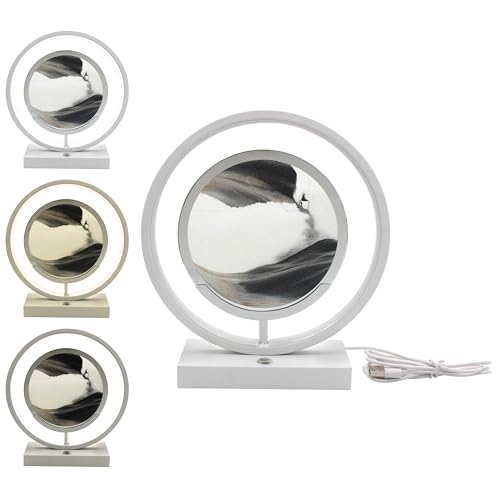 Lesser & Pavey Quicksand Lamp with Light for Decor - Rotatable Moving ...