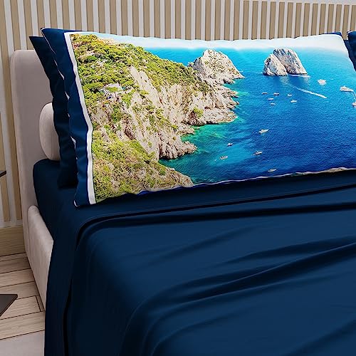 PETTI Artigiani Italiani - Cotton Sheets with Pillowcases in Digital ...