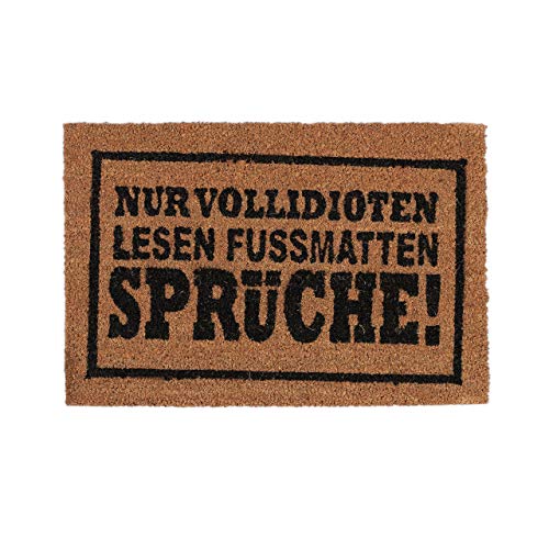 Relaxdays Doormat with Funny Slogan, Coir Door, Slip Outdoor Rug ...