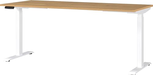 Germania Desk 7909-552, in Grandson oak repro/White, el. height ...