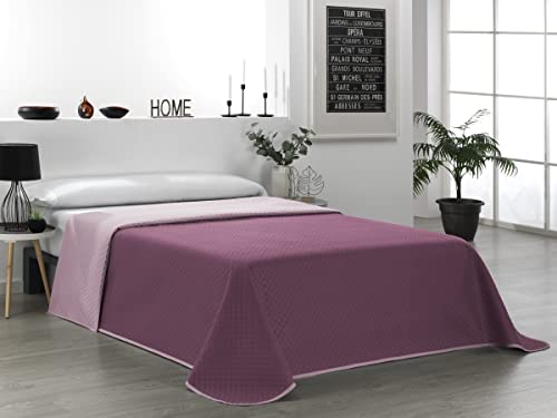 Martina Home Reversible Aubergine Salmon Bedspread to fit 105cm Bed by ...