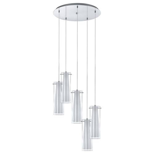 Eglo Pendant Lighting Pinto, 5 Bulbs Ceiling Light Fitting Made of ...