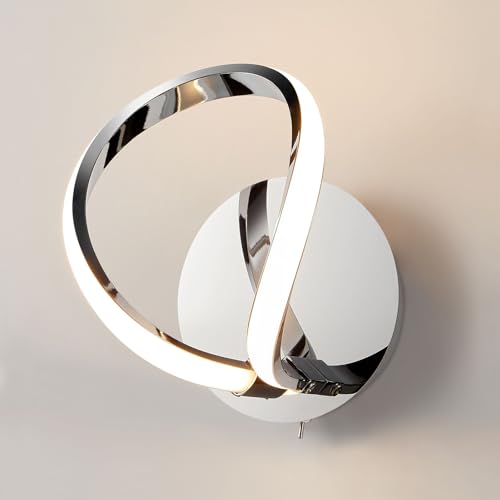 HARPER LIVING Halo 1 LED Wall Light and Sconce with Toggle Switch ...