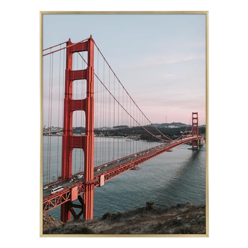 Frametory, 18x24 Aluminum Frame, Metal Wall Mount Frame for Prints with ...