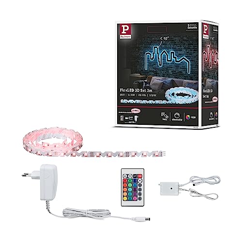 Paulmann 78965 LED Strip FlexLED 3D Basic Set 3m RGB incl. 1x19 watt ...