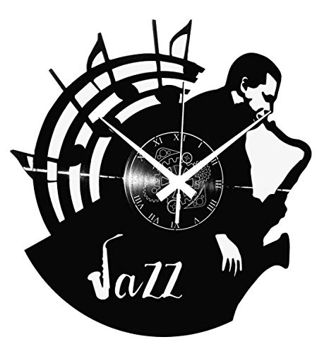 Instant Karma Clocks - Jazz Musician Wall Clock - Saxophone Art Decor ...