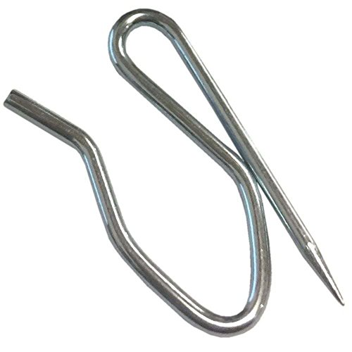 25pcs Deep Pinch Pleat Prong Galvanised Curtain Tape Hooks - Metal ...