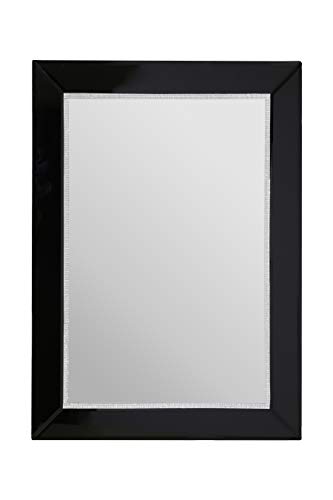 Premier Housewares Wall Mirror with Bevelled Edge/Diamante Detail ...
