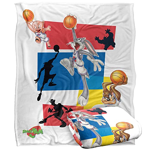 SPACE JAM Group Collage Silky Touch Super Soft Throw Blanket 152 x 127 ...