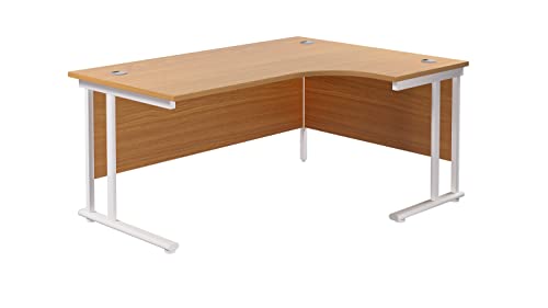Office Hippo - L Shaped Office Desk 160 x 120cm. Large Corner Computer ...