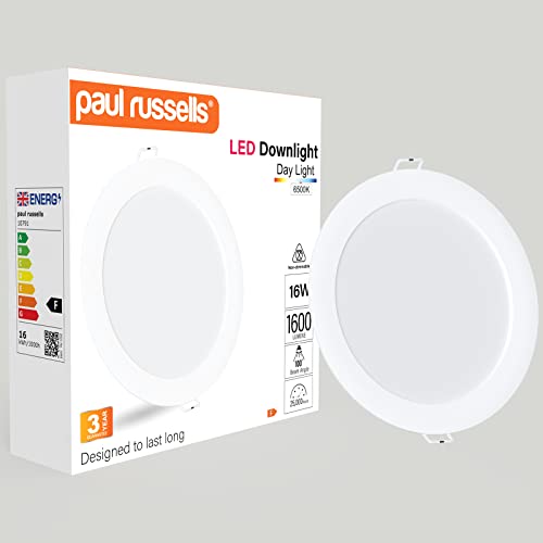 paul russells LED Ceiling Downlights, 16W Slim Recessed Bathroom ...
