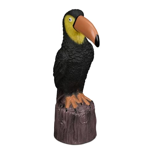 Relaxdays Garden Figurine Bird, Toucan, HWD: 35 x 10 x 19 cm, Standing ...