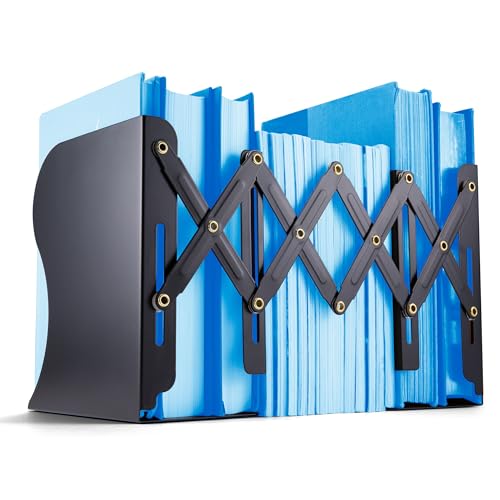 "Officemate Adjustable Bookends, Expandable 4""-18"", Black." by Amazon ...