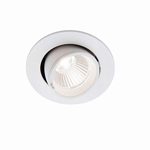 AXIAL 9W Round High Performance Cool White LED Adjustable Tilt Recessed ...