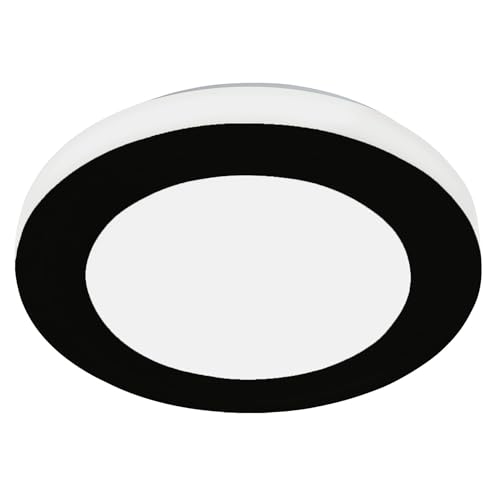 Eglo Ceiling Light, Plastic Alloy Steel, Black, White by Amazon ...
