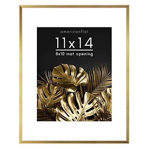 Americanflat 30 x 40 cm Gold Aluminium Frame - Ideal as a Frame A4 cm ...