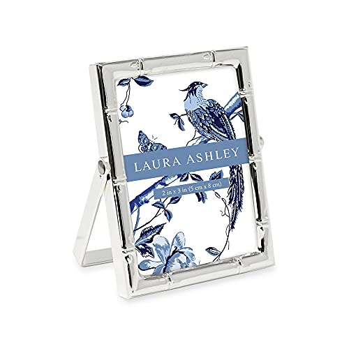 Laura Ashley 2x3 Silver Bamboo Metal Picture Frame (Vertical) with Pull ...