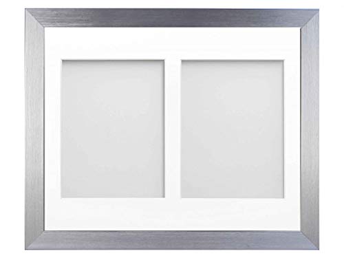 Frame Company Simpson Silver Multi Aperture Photo Frame, 12x10 for 7x5 ...