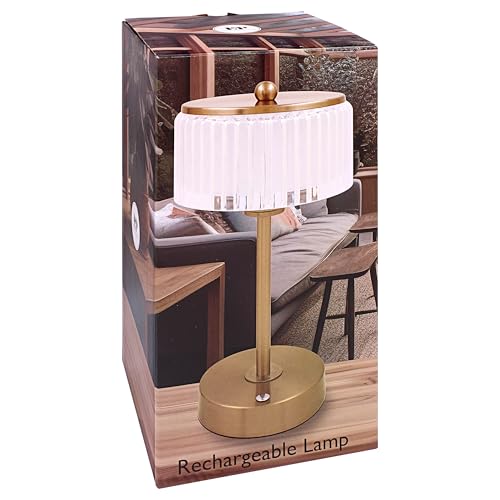 Lesser & Pavey Rechargeable LED Touch Lamp - Gold for Home Decor ...