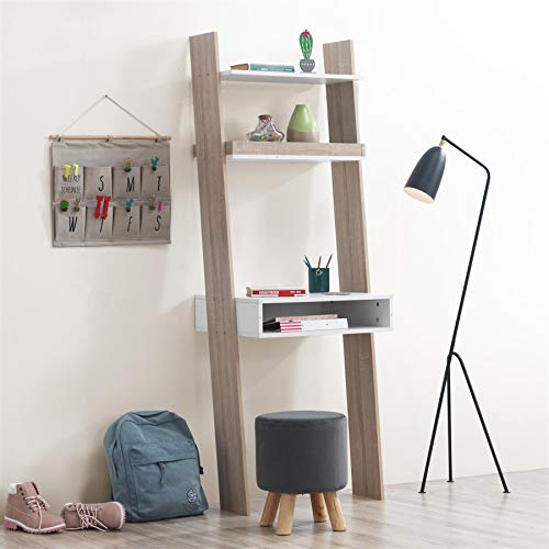 Timber Art Design UK Pulford Ladder Desk Bookcase Scandinavian Modern ...