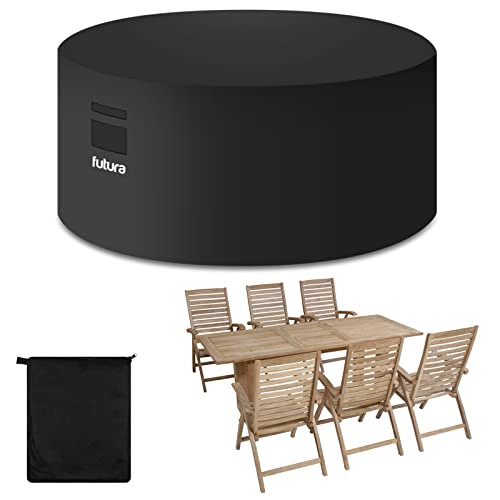 Futura Round Garden Table Cover 230x100cm Waterproof 600D Oxford Fabric ...