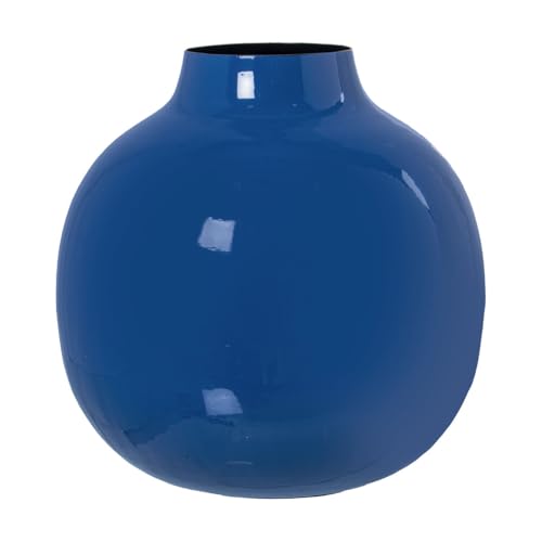 Alexandra House Living Vase Dark Blue Metal 21 x 21 x 21 cm by Amazon ...