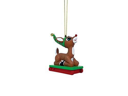 Department 56 Rudolph The Red-Nosed Reindeer Riding a Sled Hanging ...
