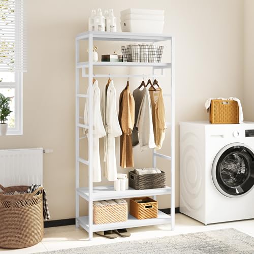 YITAHOME Coat Rack, Tall Hall Tree, Industrial Coat Rack Stand with ...