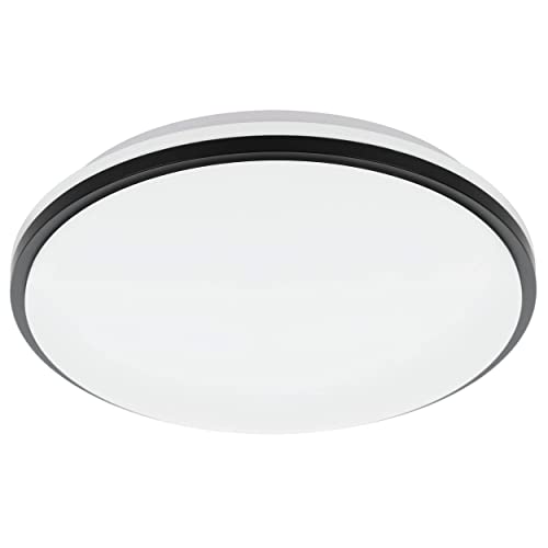 EGLO LED ceiling light panel Pinetto, flush mount lamp, round wall lamp ...
