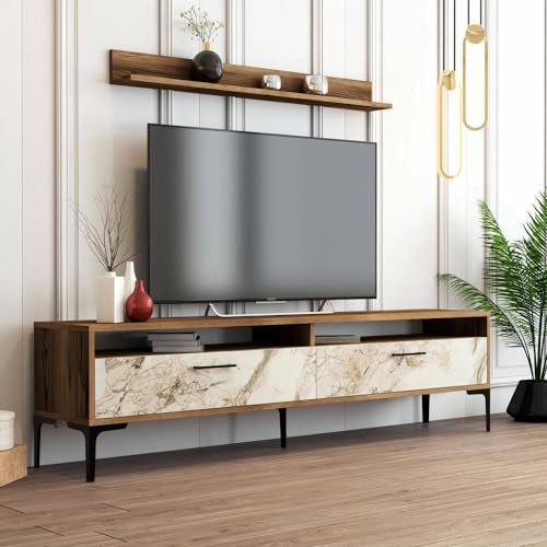 Dmora Edasich Furnished Wall, Living Room Composition, Multipurpose ...