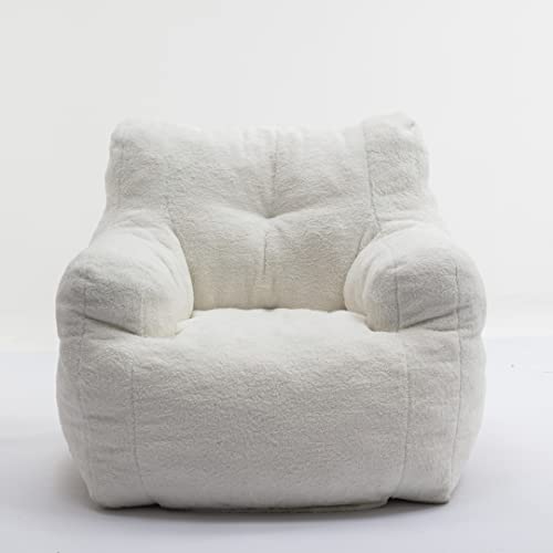 FurnitureR Cozy Life 1-Pack White Living Sofa, Plush Tufted Design ...