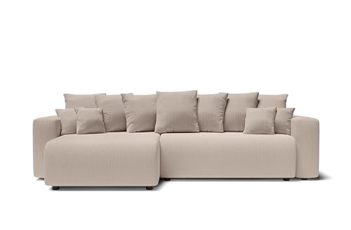 BAÏTA Lea XL 5 Seater Convertible Corner Sofa with Reversible Corner ...
