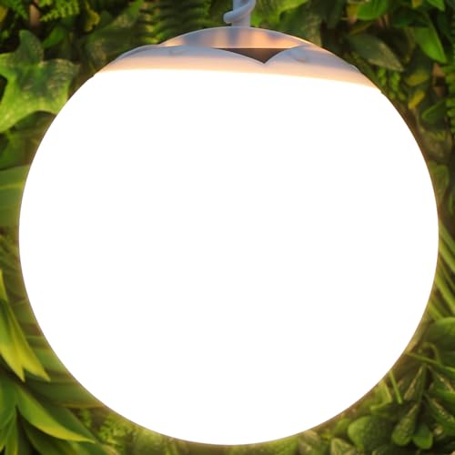 Noma Solar Hanging Sphere Light, 20 cm (Pack of 1), White by Amazon ...