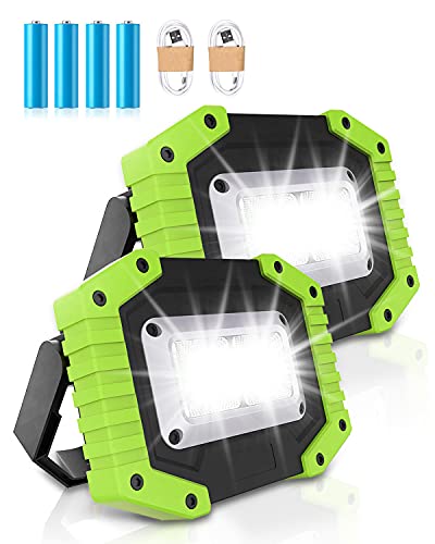 Trongle LED Rechargeable Work Lights, 30W Floodlight Battery Security ...