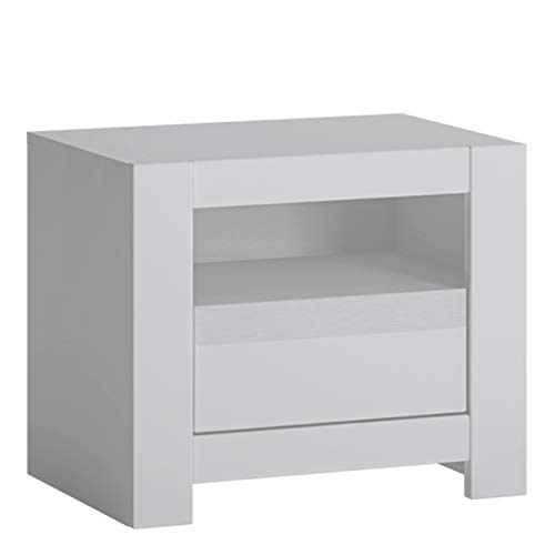 Furniture To Go Novi 1 Drawer Bedside Table in Alpine White by Amazon ...